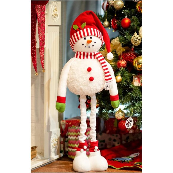 Holiday | New Snowman Standing Figure With Extendable Legs For Festive ...